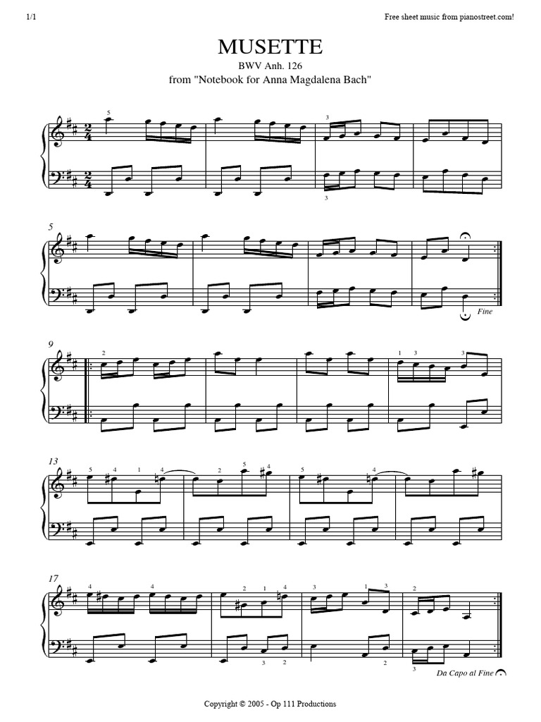 Bach Musette 126 Psu | PDF