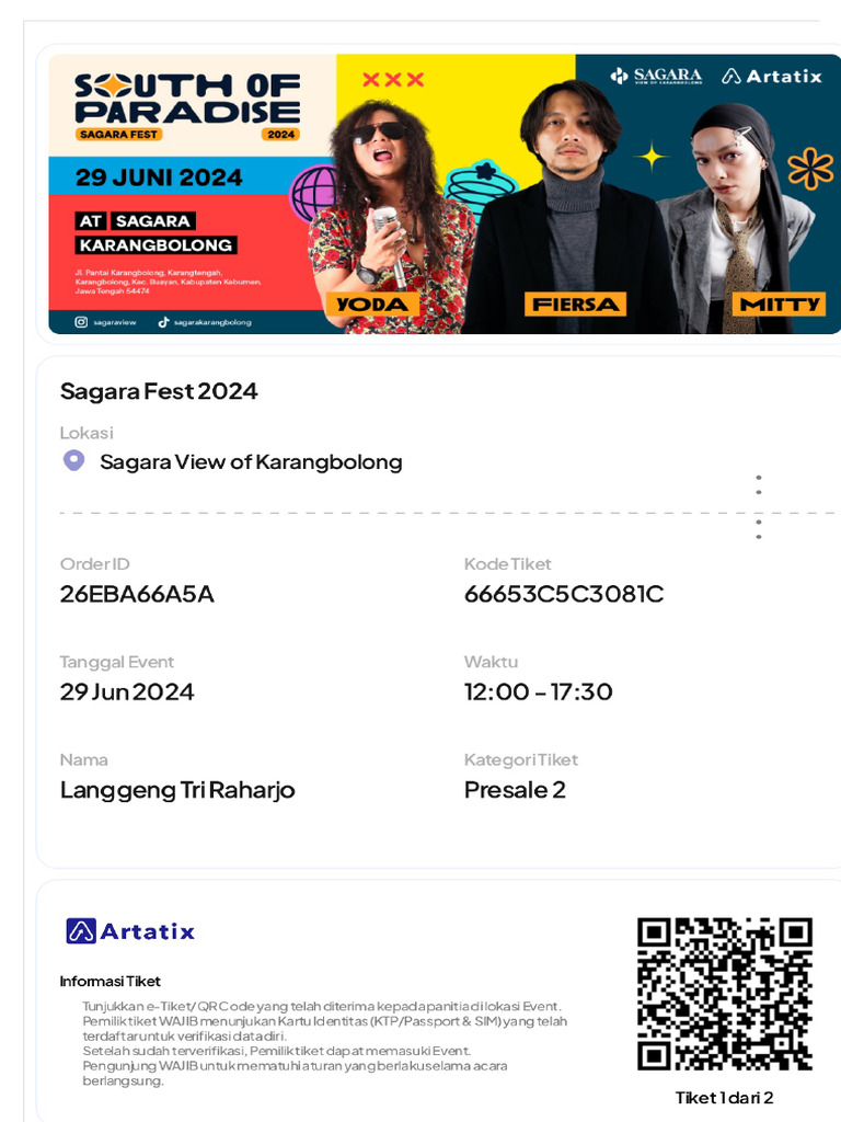 e-Tiket Event Sagara Fest 2024 | PDF