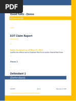 EoT Claim Template For Contractors | PDF | Business