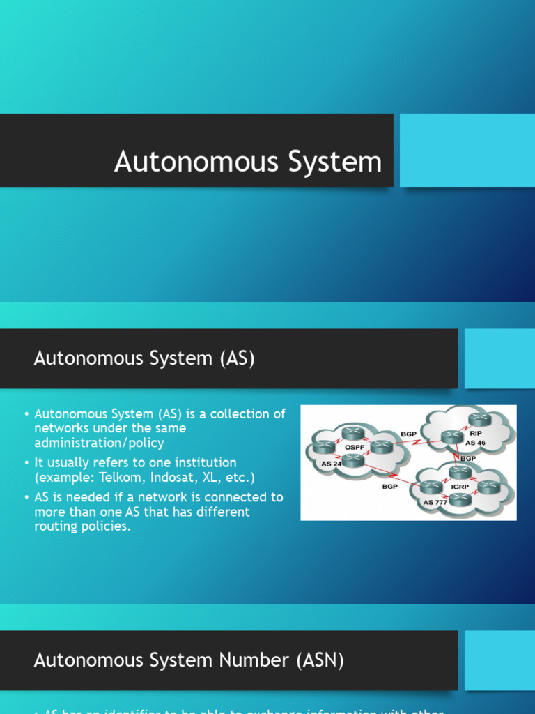 Autonomous System | PDF | Router (Computing) | Computer Network