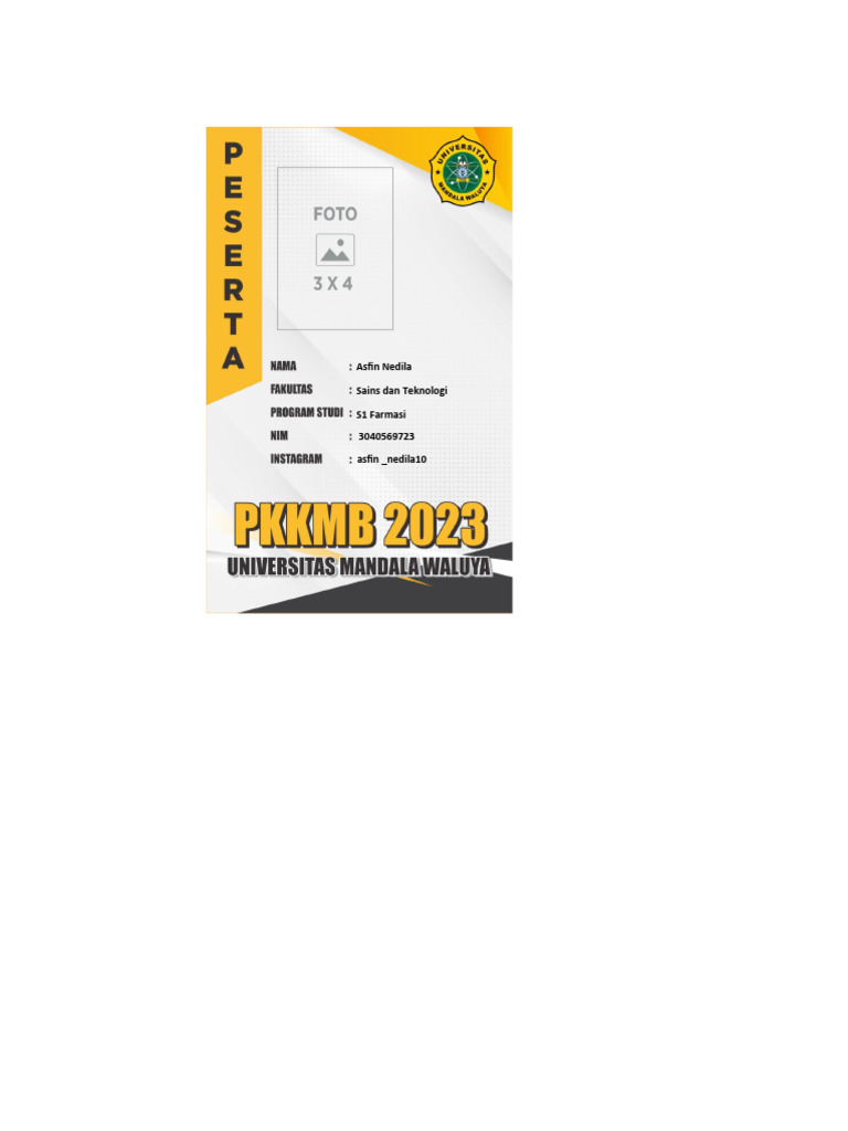 ID Card PKKMB | PDF