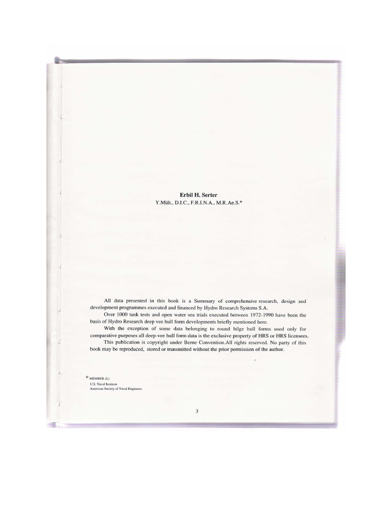 Hydrodynamics and Naval Architecture of Deep Vee Hull Forms | PDF