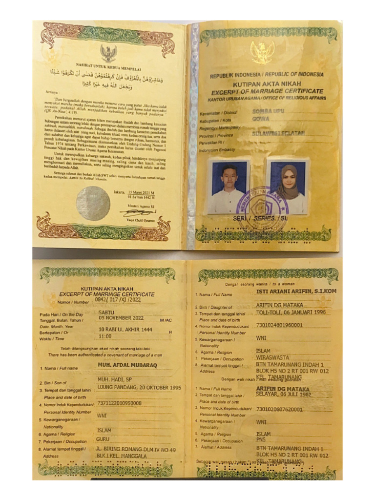 Buku Nikah Pdf