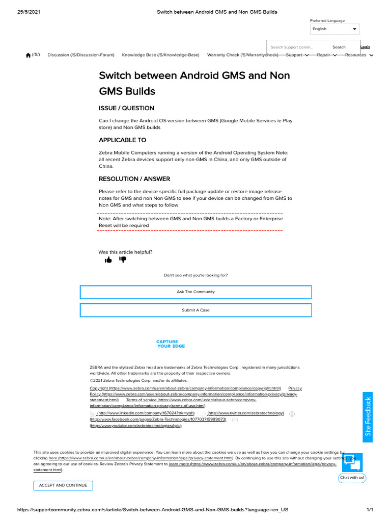 Switch Between Android GMS and Non GMS Builds | PDF | Android (Operating System) | Http Cookie