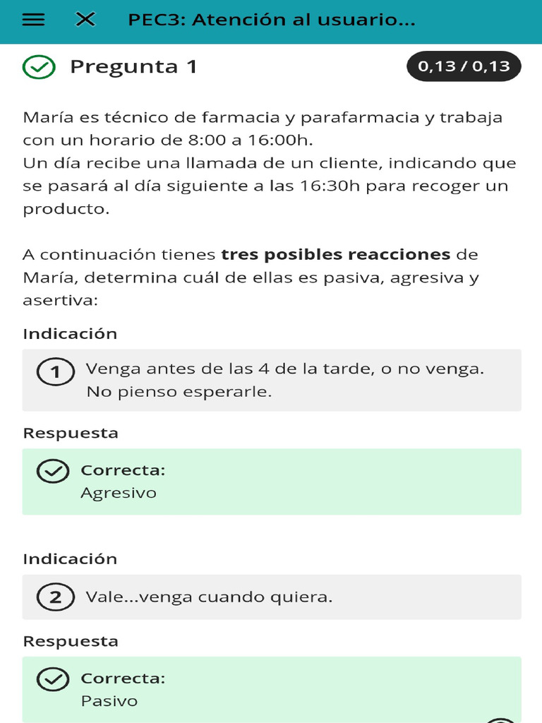 PEC 03 - Atención Al Usuario III - Técnicas y Fases de Atención Al ...