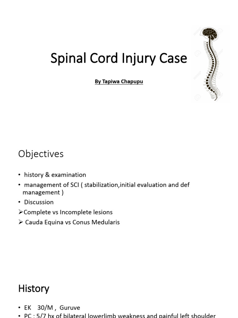 Spinal Cord Injury Case | Download Free PDF | Spinal Cord Injury ...