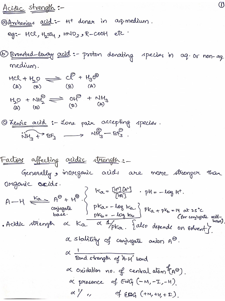 Acidic Strength | PDF