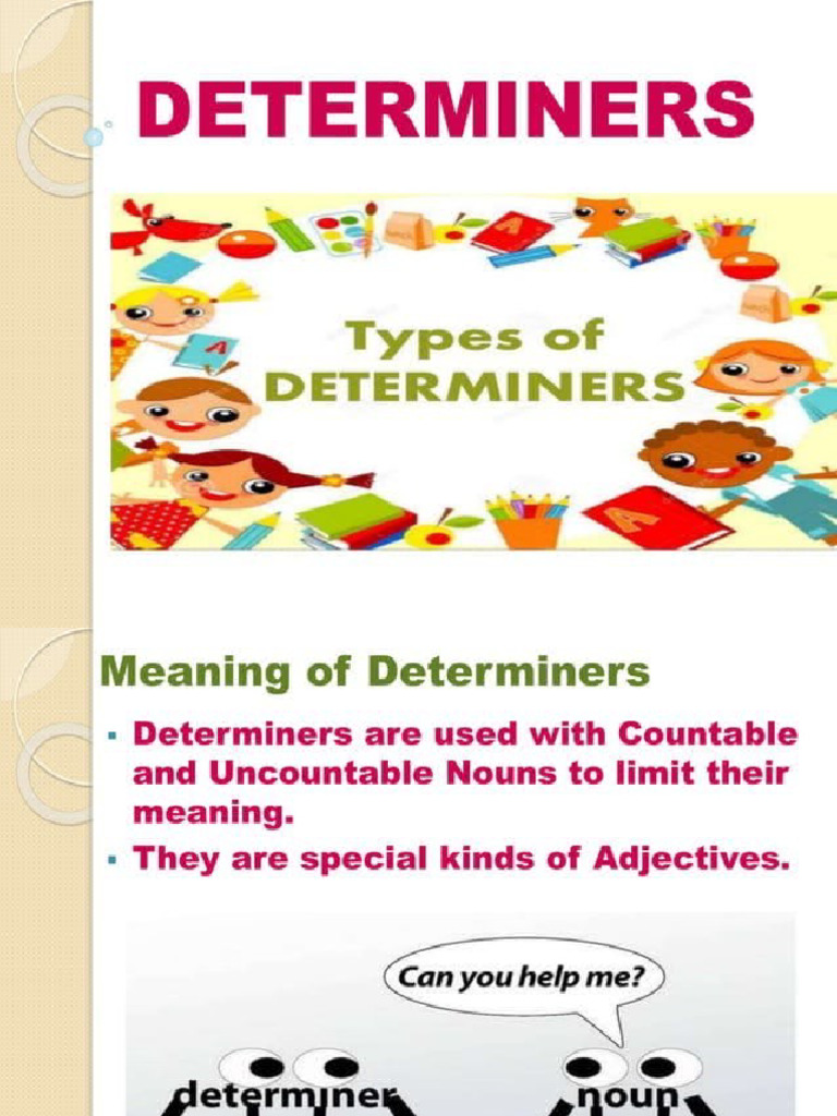 Determiners - Types of Determiners - 20240716 - 224104 | PDF
