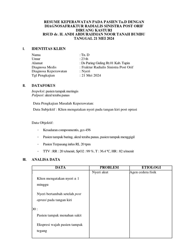 Resume Askep Mei 2024 | PDF