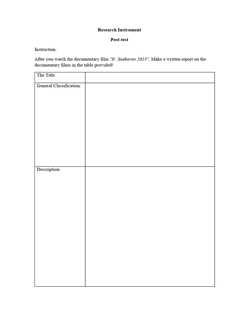 Posttest Ri | PDF | Games & Activities