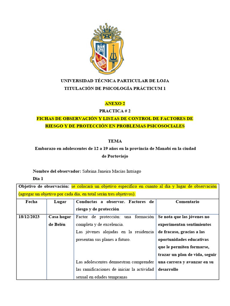 Anexo 2 P2 | PDF | El embarazo | Adolescencia