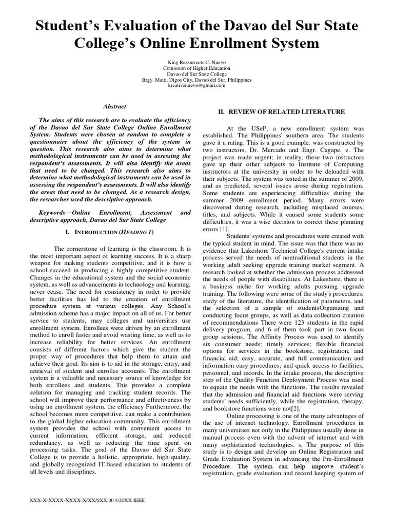 Student Feedback on Enrollment System | PDF | Survey Methodology | Questionnaire