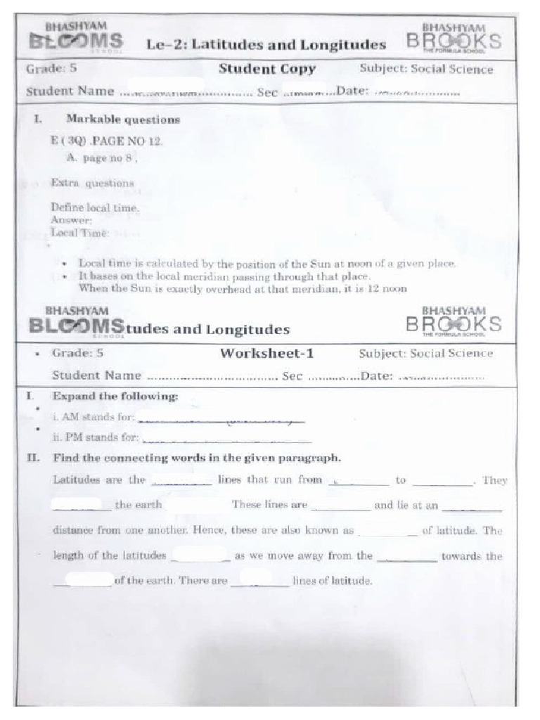 Social Worksheet | PDF