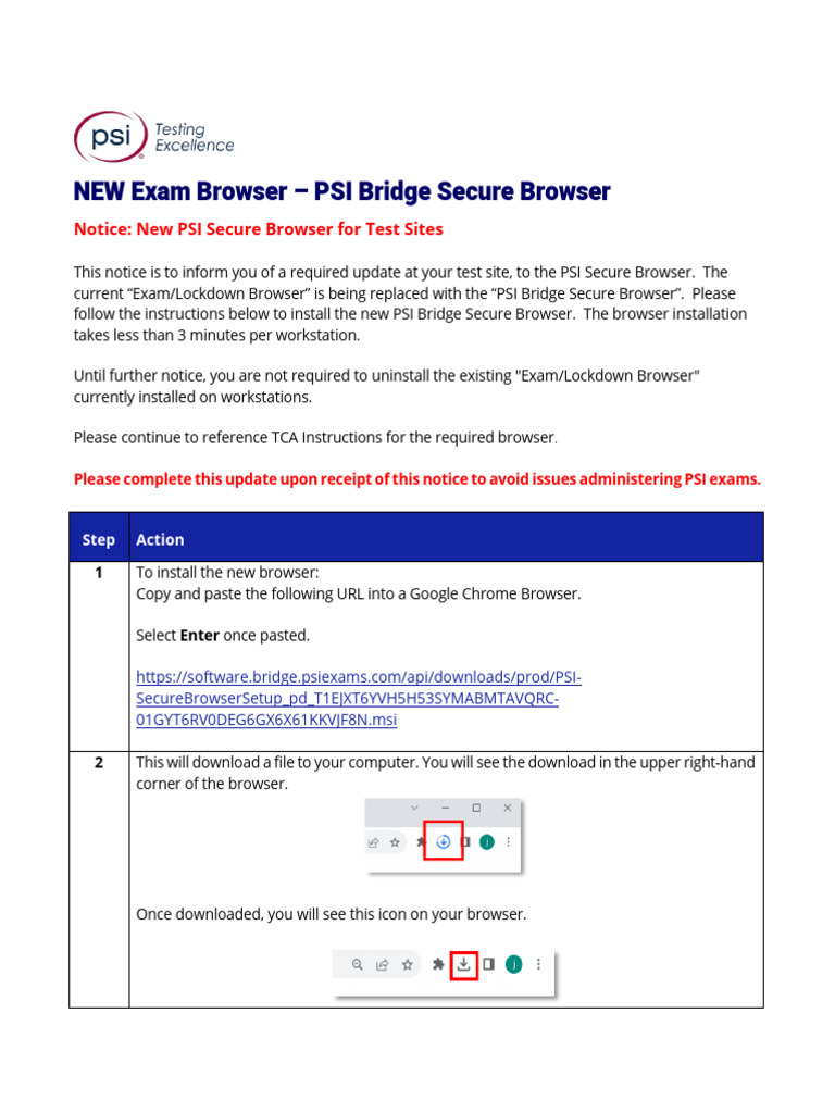 New PSI Secure Browser Overview 3rd Party Sites Final.02 | PDF ...