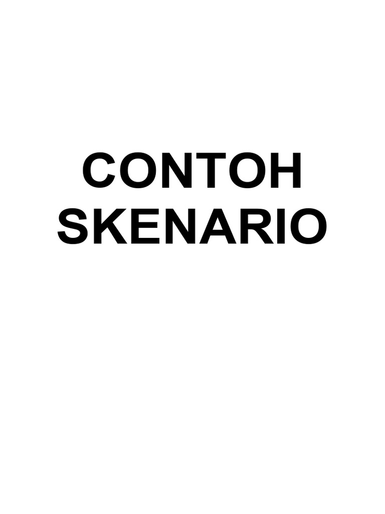 Contoh Skenario | PDF