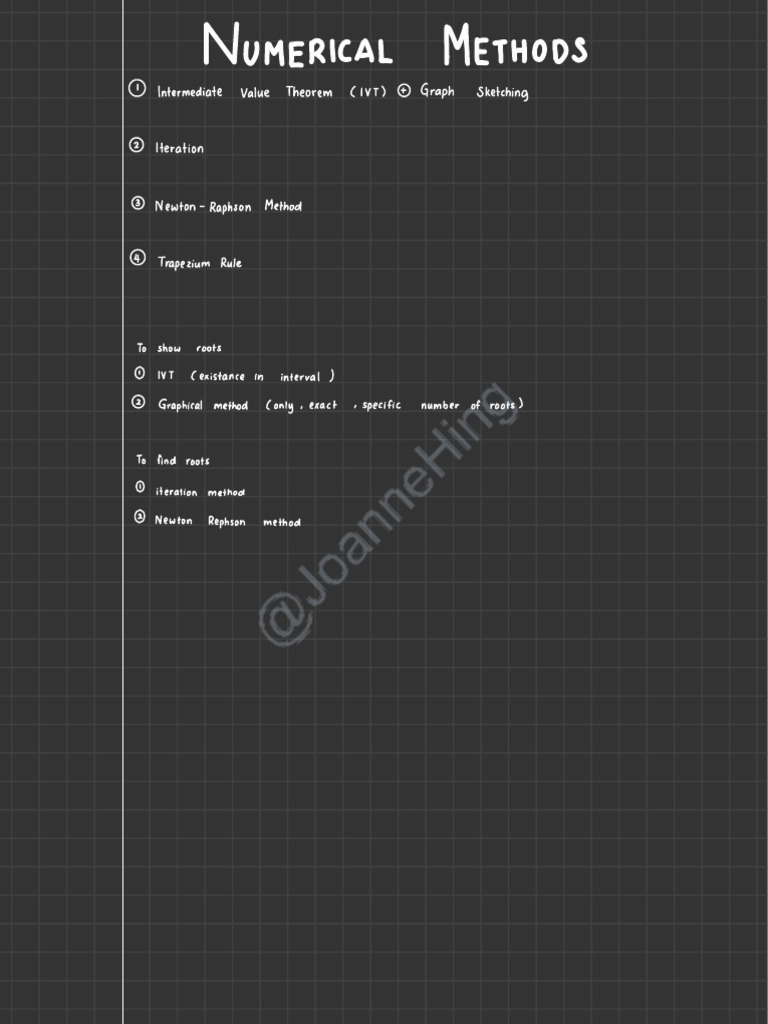 C12 Numerical Methods - Watermark | PDF