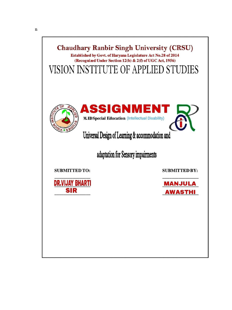 Assignment 2nd Sem Pdf Differentiated Instruction Learning