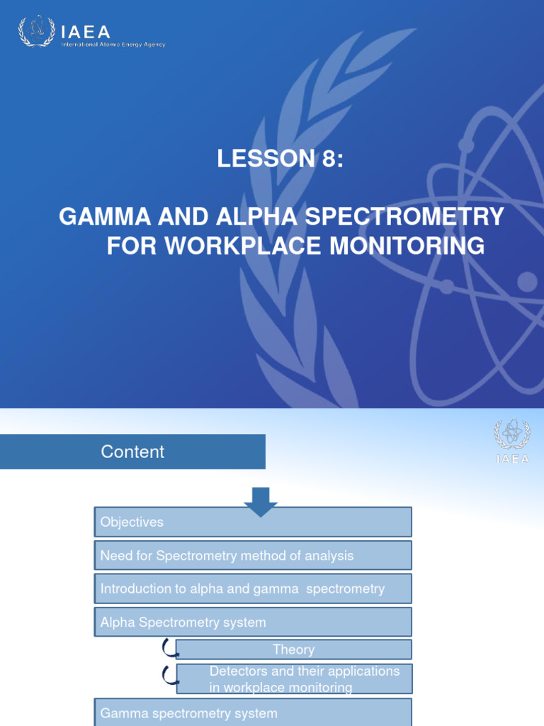 8 Gamma and Alpha Spectometry For Workplace Monitoring | PDF | Spectroscopy | Gamma Ray