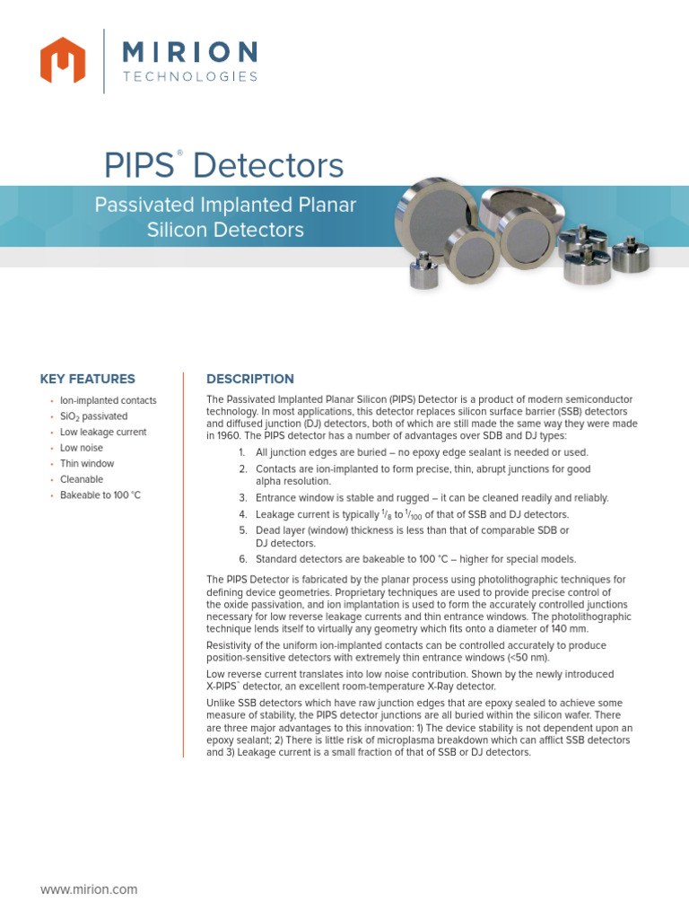 c39313 Passivated Pips Super Spec 1 | PDF | Ion Implantation ...