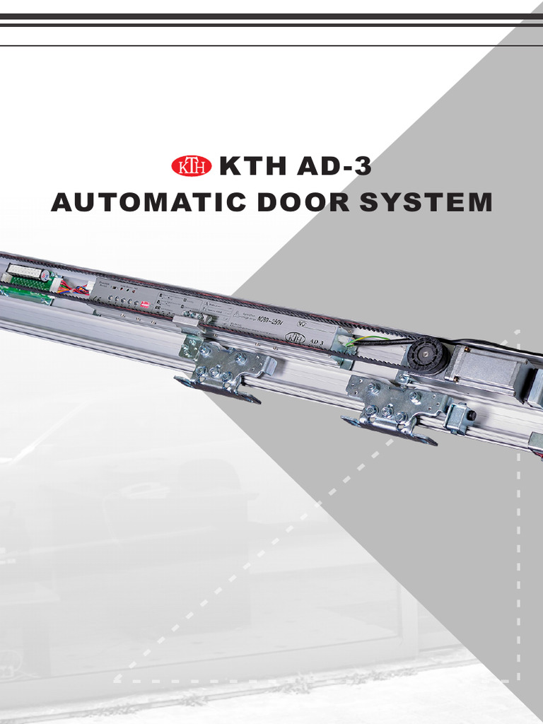 Automatic Door System KTH Ad-3 | PDF | Door | Switch
