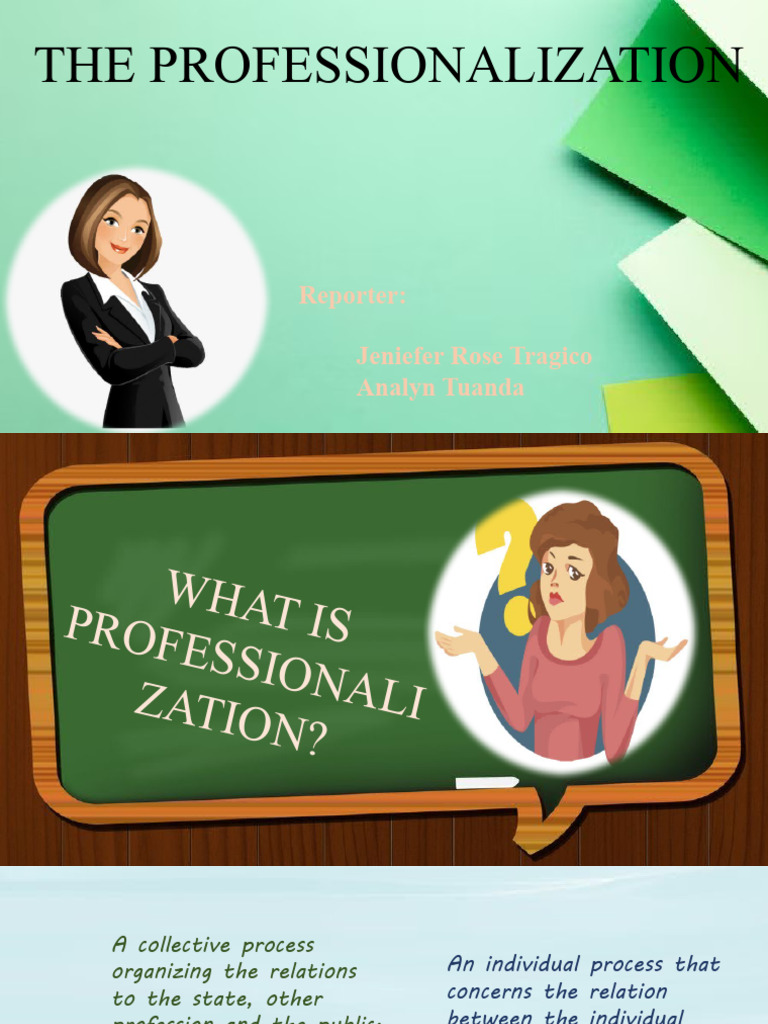 Professionalization | PDF | Teachers | Profession
