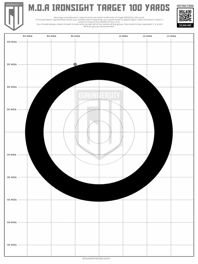MOA Ironsight Target 100 Yards | PDF