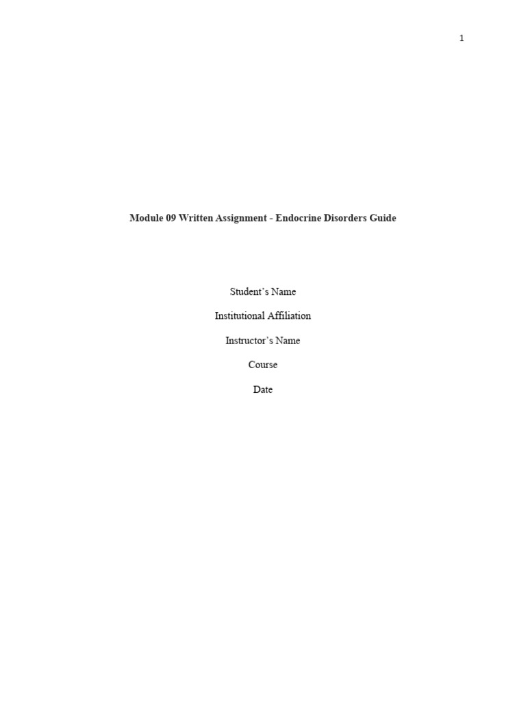 Endocrine Disorders: Diabetes & Graves' Disease | PDF | Diabetes ...