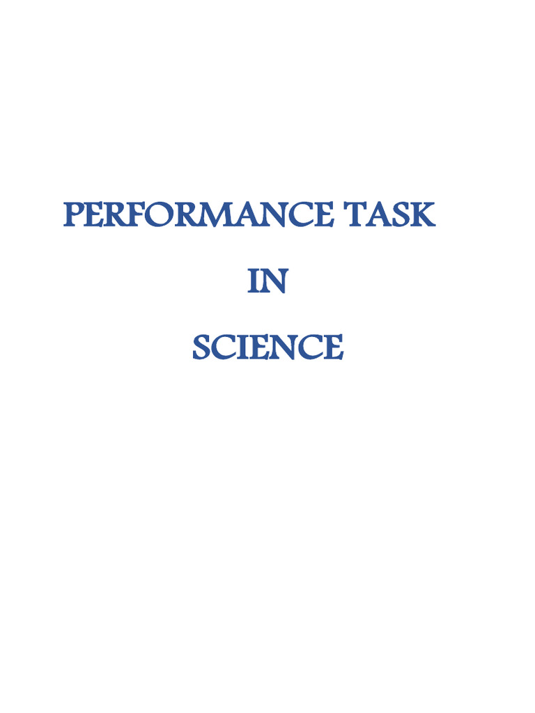 Performance Task | PDF | Bacteria | Fungus