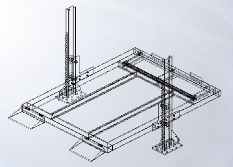 3D Sketch of Car Lifting Machine | PDF