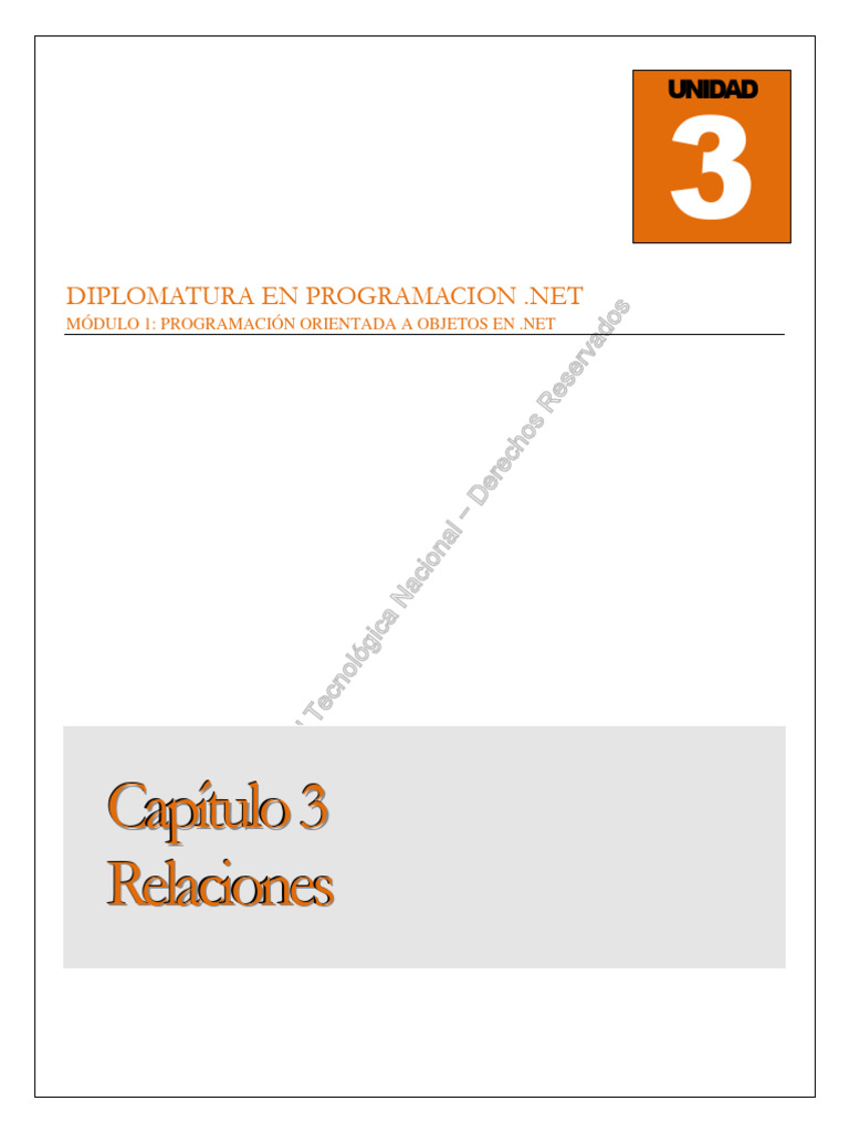DPN Poo en Net Modulo 1 Unidad 03 Capítulo 3 Ejercicios | PDF | Programación orientada a objetos ...