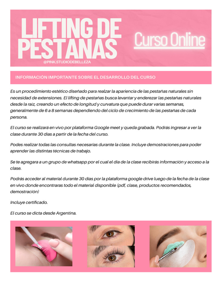 Online Lifting de Pestañas | PDF