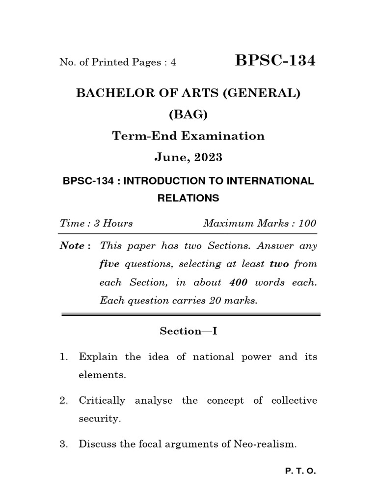 BPSC 134 | PDF