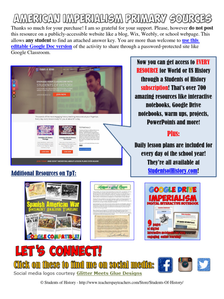 06 - American Imperialism Primary Source | PDF | Hawaii | The United States