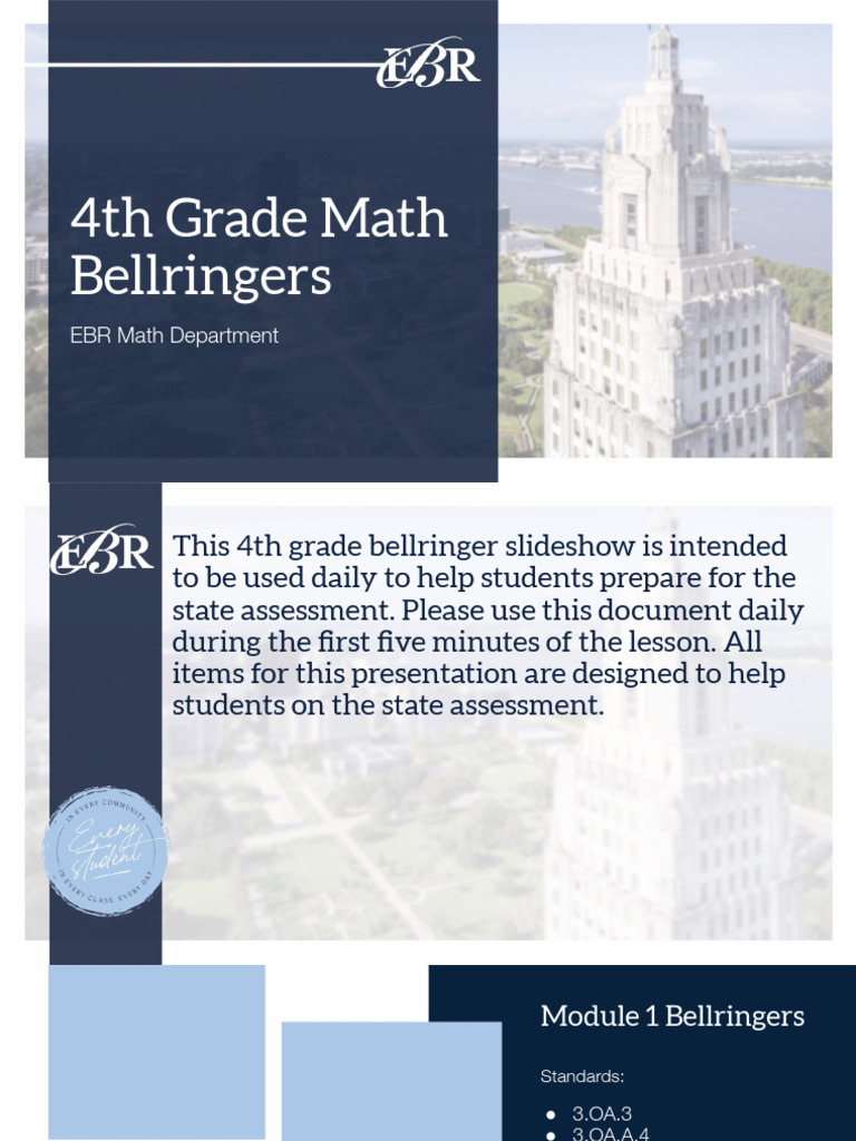 Kami Export - 4th Grade Bell Ringers | PDF | Mathematics