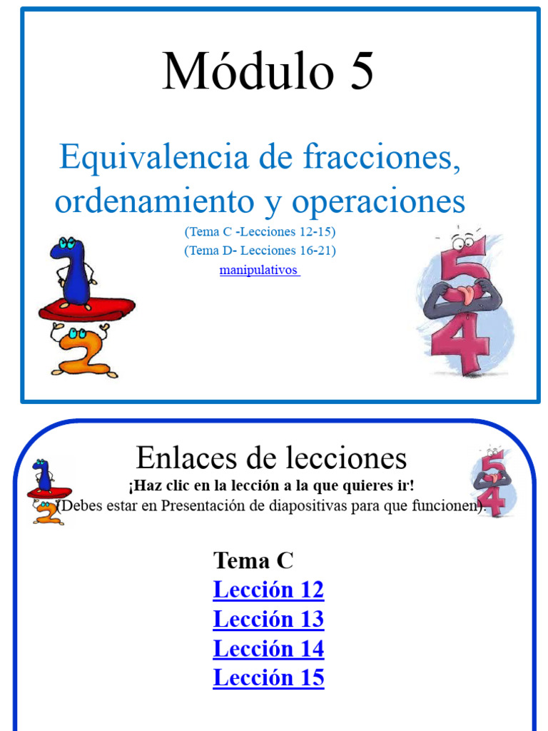 Fourth Grade Module 5 Tema C Lessons 12-15 Updated With PS - En.es ...