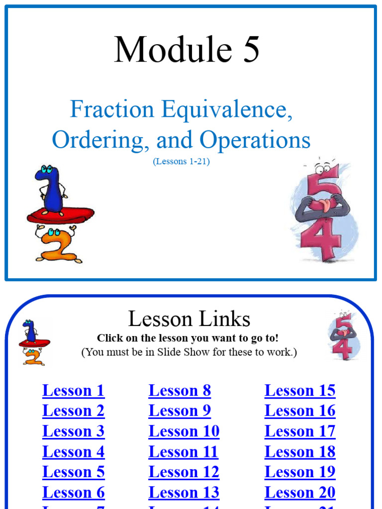 Copia de Fourth Grade Module 5 Lessons 1-21 Updated With PS | PDF ...