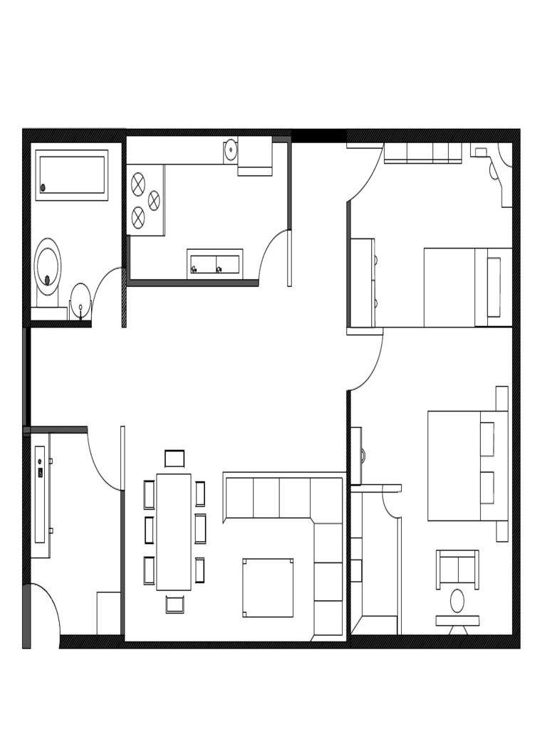 Floor Plan Autocad-Model | PDF
