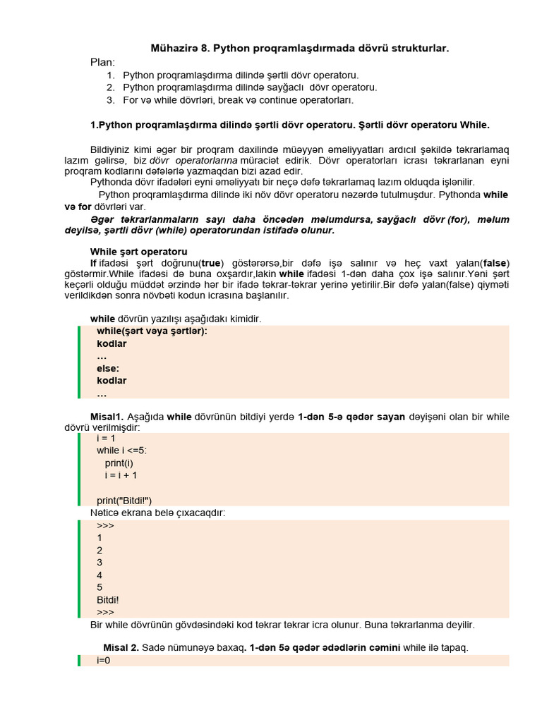 M8 PD1 Dövrü Strukturlar | PDF