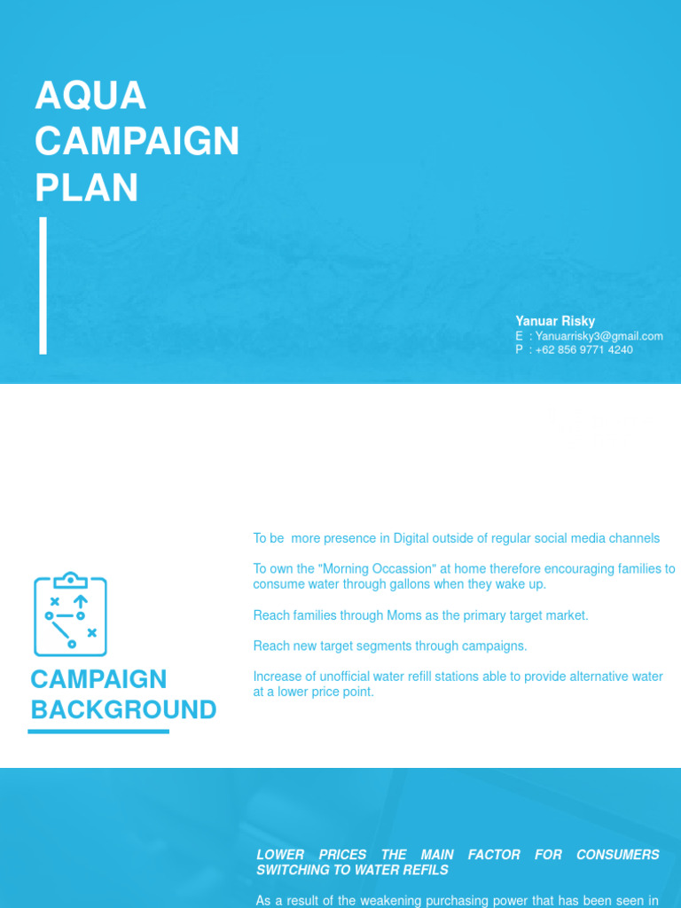 Aqua Campaign Plan | PDF | Search Engine Marketing | Advertising