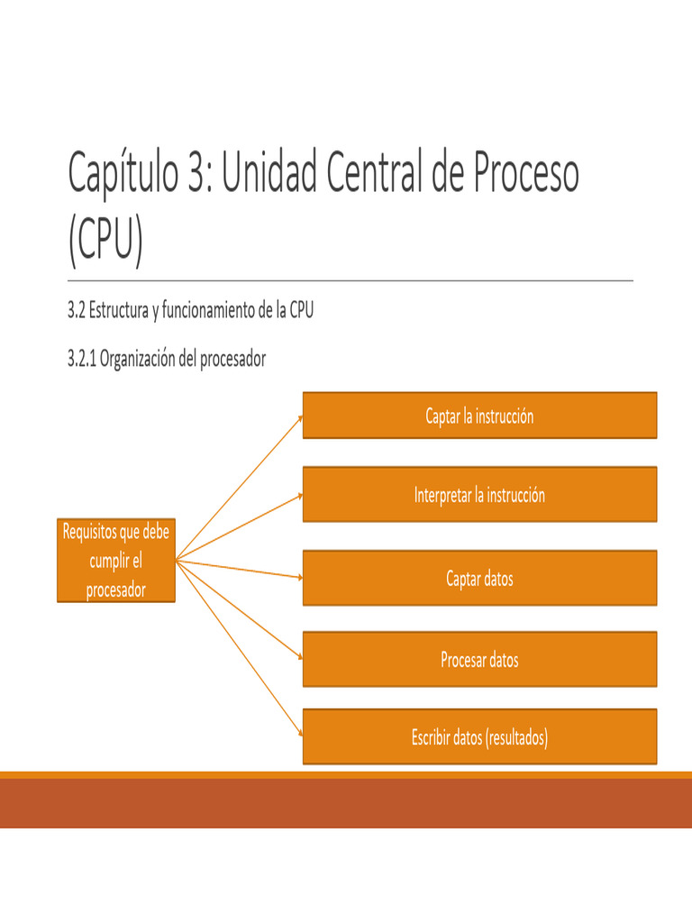 Estructura y Función de la CPU | PDF | Unidad Central de procesamiento ...