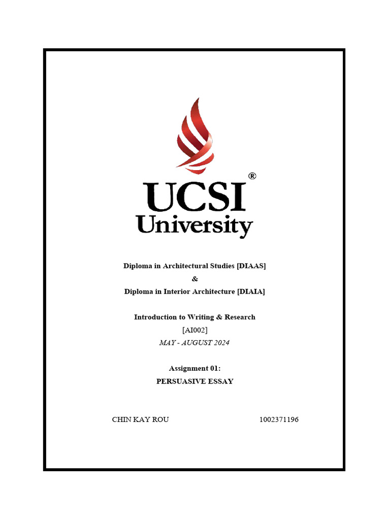 Persuasive Essay | PDF | Artificial Intelligence | Intelligence (AI ...