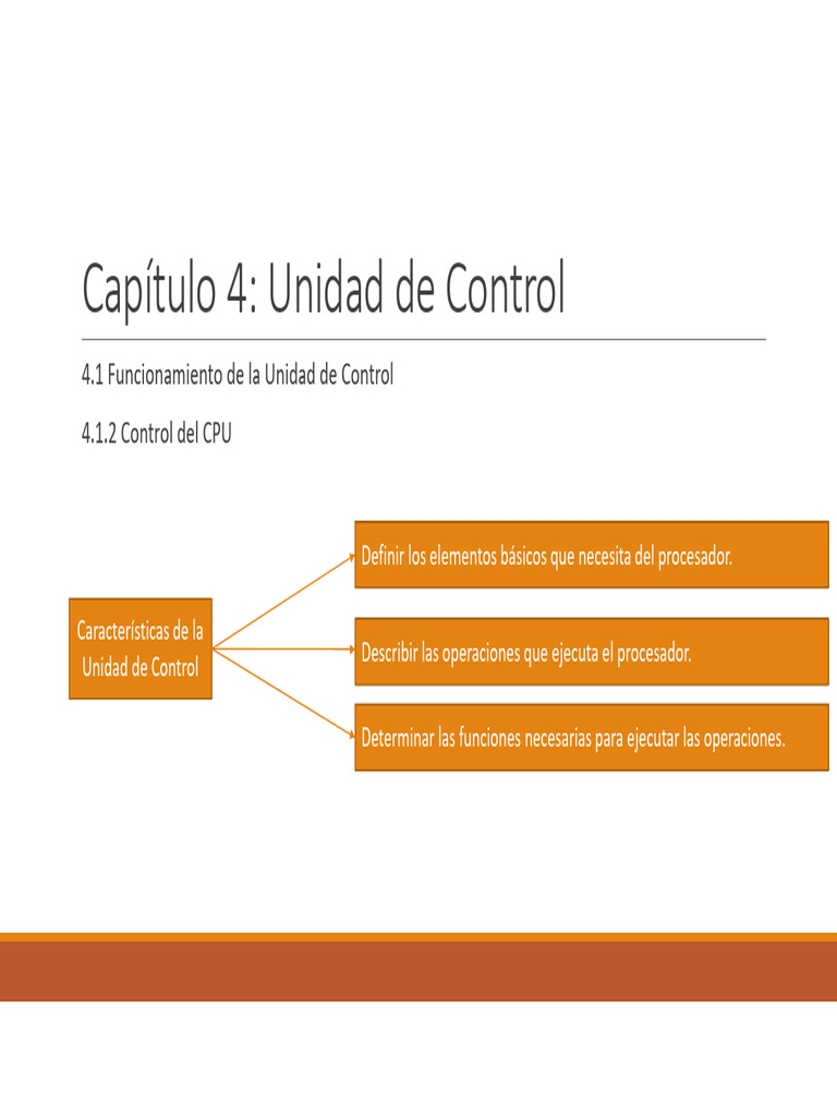 Funciones de la Unidad de Control CPU | PDF | Unidad Central de ...