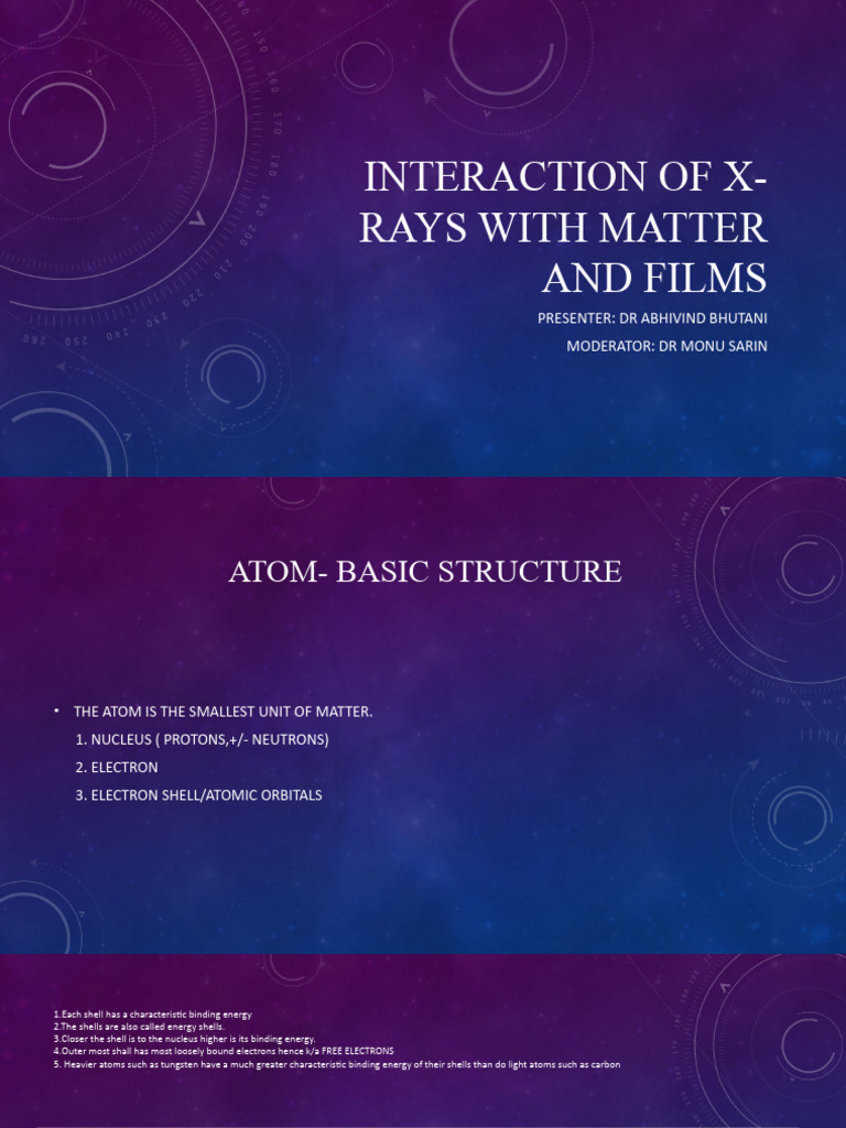 Interaction of X-Rays With Matter and Films | PDF | X Ray | Attenuation