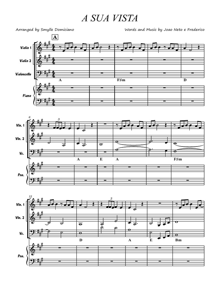 A Sua Vista | PDF | Musical Instruments | Box Zithers