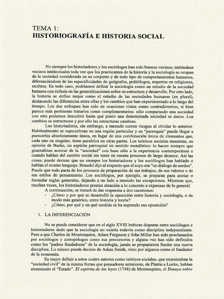 Tema 1 - Historia Social Edad Moderna | PDF