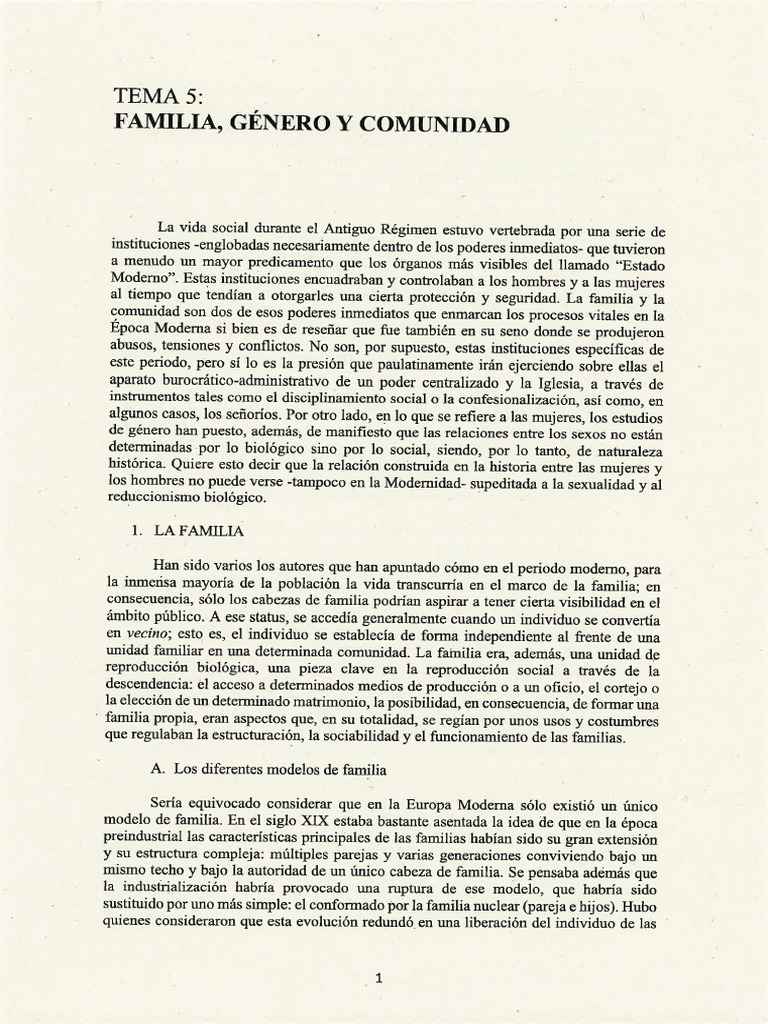 Tema 5 - Historia Social Edad Moderna | PDF