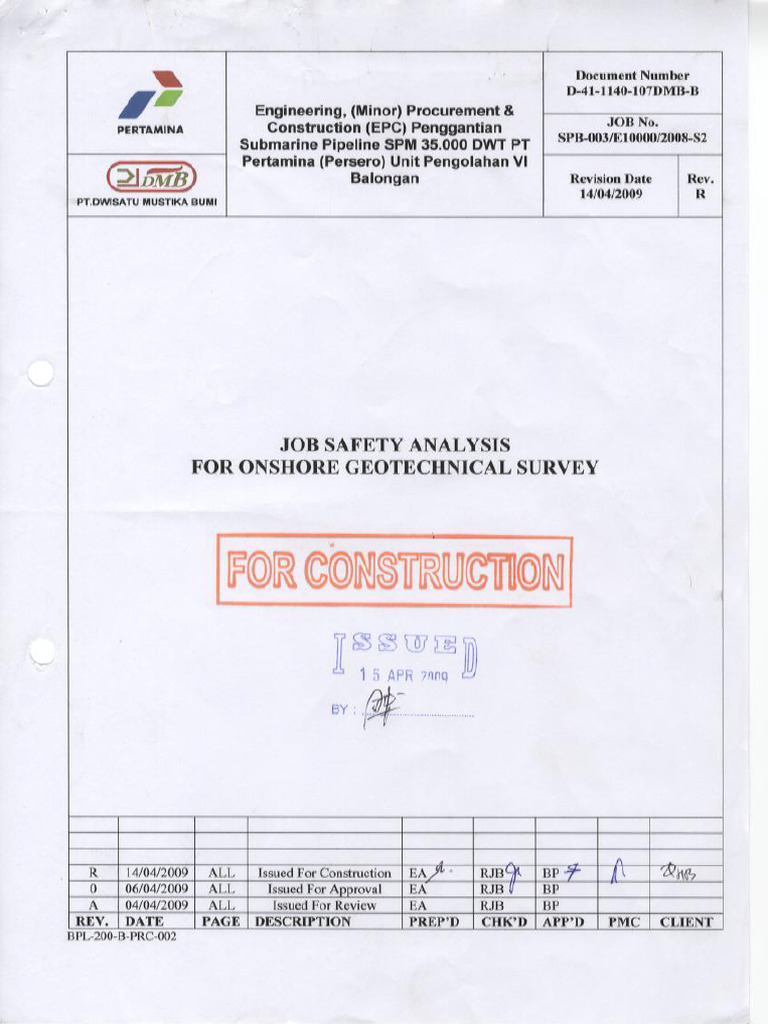 JSA Onshore Geotechnical Survey | PDF