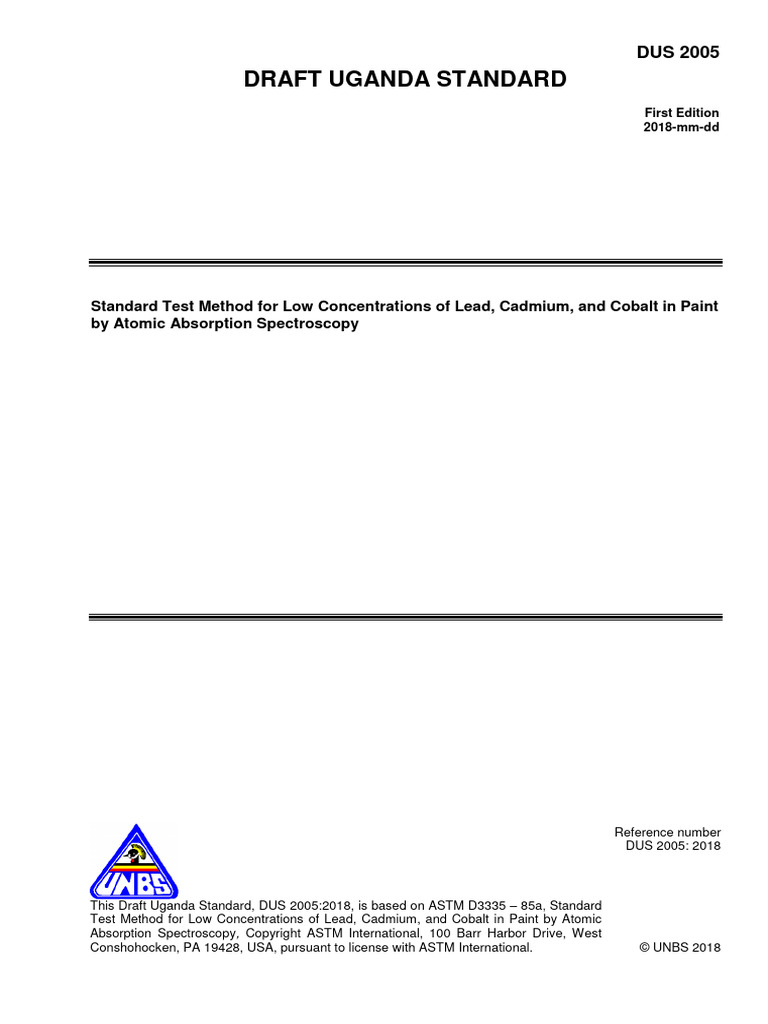 ASTM D3335-85a ახალი ვერსია | PDF | Nitric Acid | Lead