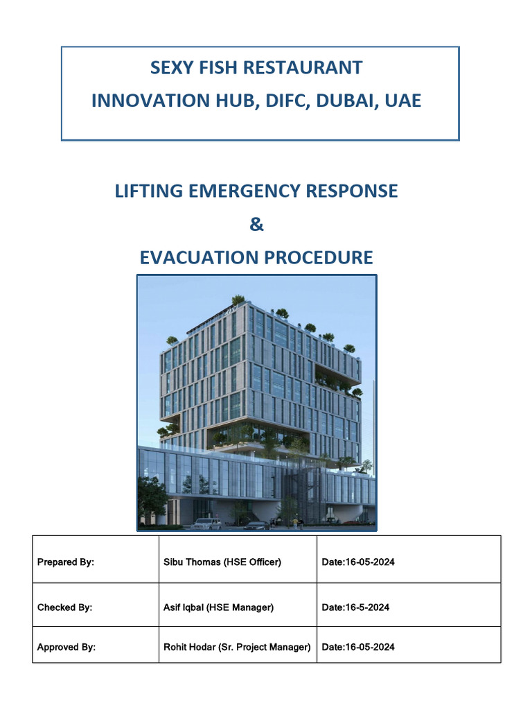 Lifting Emergency Response & Evacuation Procedure | PDF | Crane ...