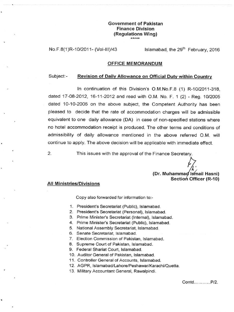 Accomodation Charges TA - Da | PDF